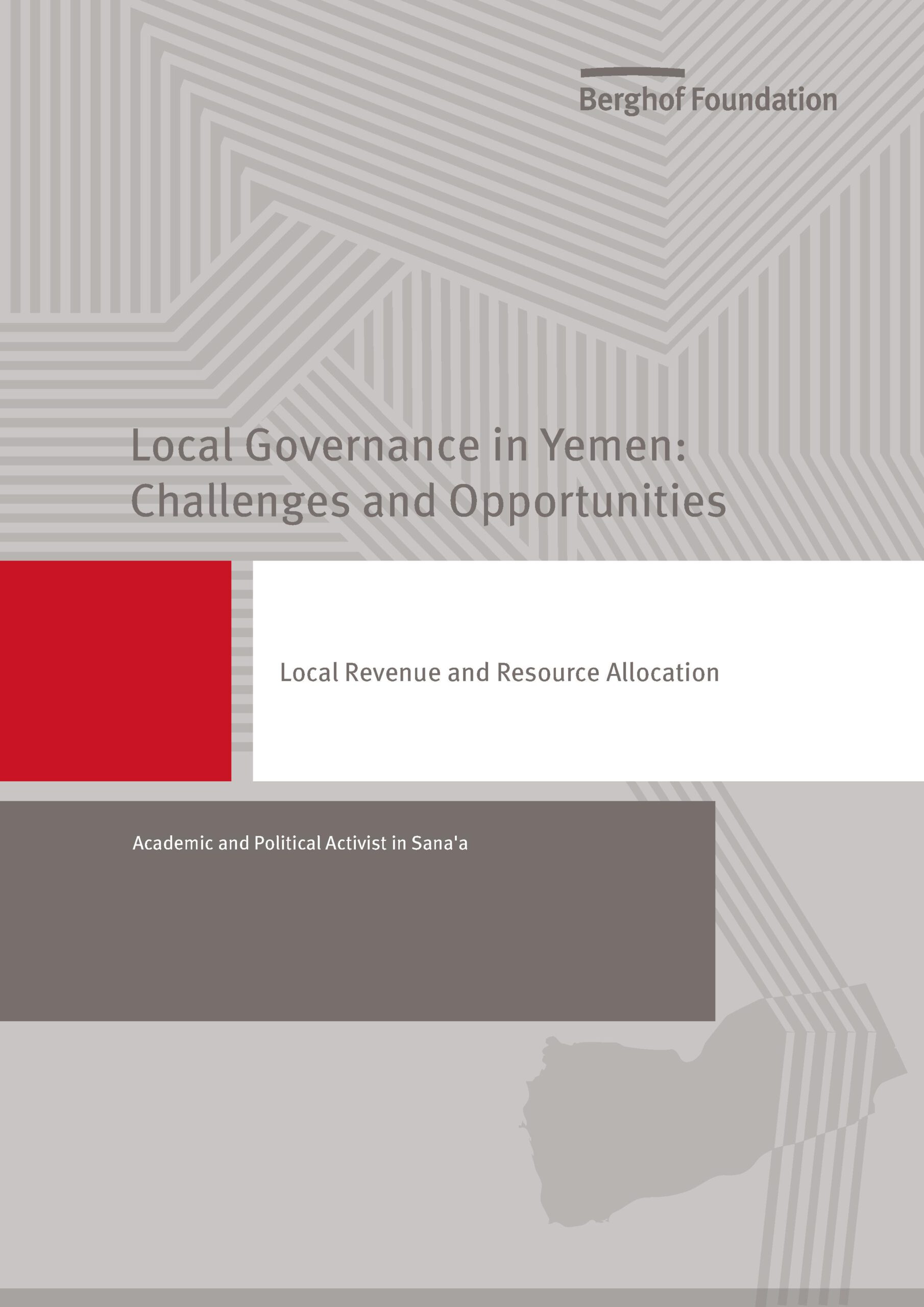 Local Revenue and Resource Allocation - Local Governance in Yemen ...